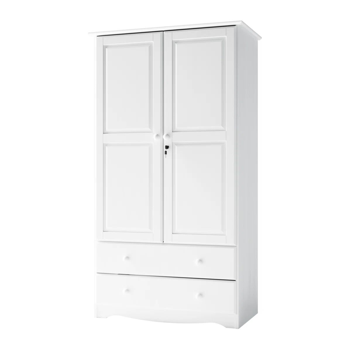 THE SIMPLE WHITE ARMOIRE – MODEL A2073 | Furniture Ideal